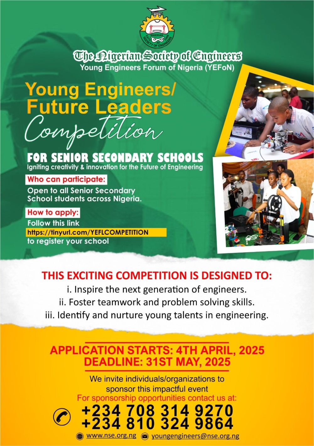 ANNOUNCING THE COMMENCEMENT OF ONLINE REGISTRATION FOR THE 2025 NSE ...